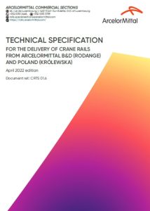 New Technical Specifications document for Crane Rails available now ...